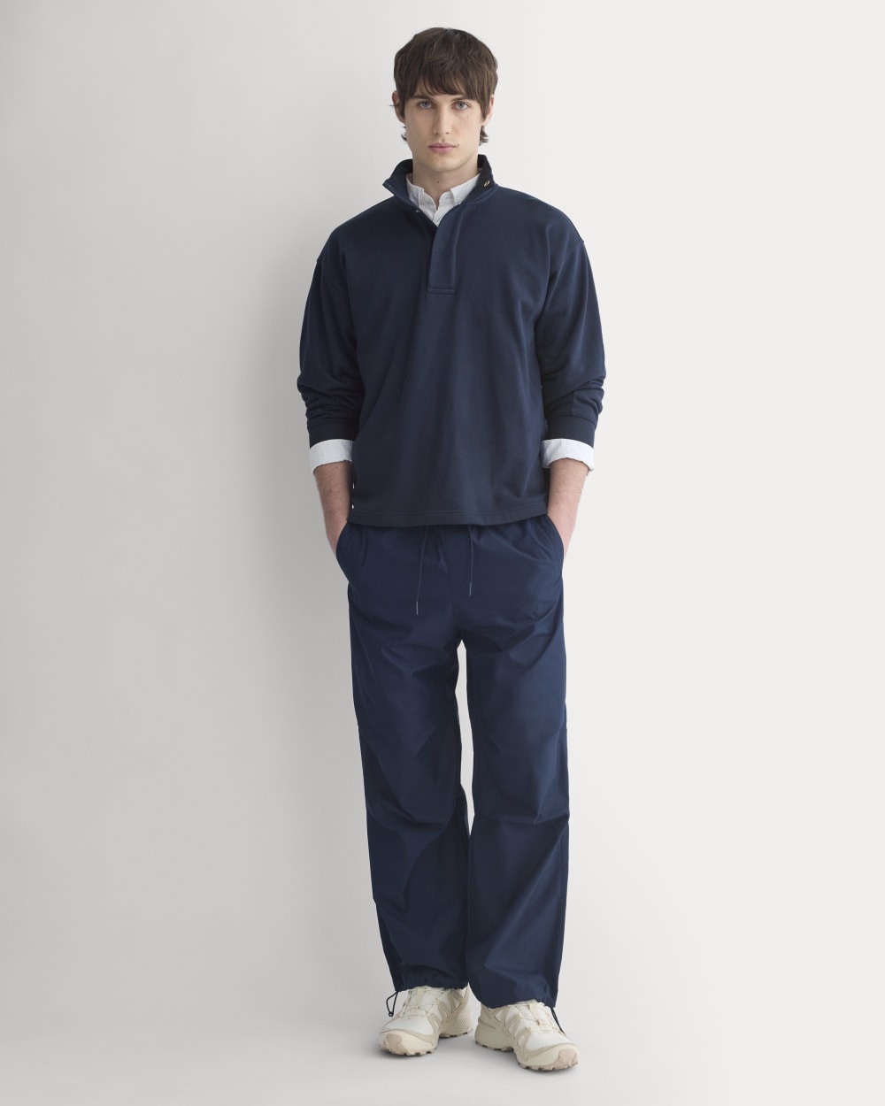 EVERLANE Baggy Parachute Pants with Adjustable Hems